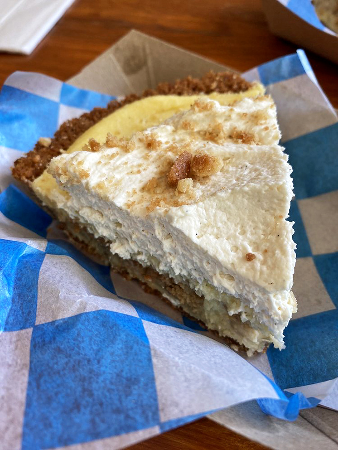 Going bananas never looked so good! This creamy dream is the dessert equivalent of slipping on a perfectly ripe banana peel &ndash; unexpectedly delightful.