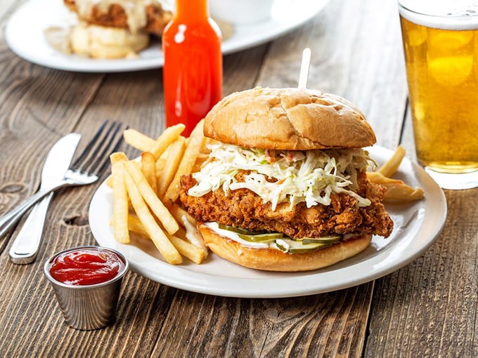 This isn't just a sandwich&mdash;it's architecture, engineering, and art, with crispy chicken as the centerpiece of this edible masterpiece.