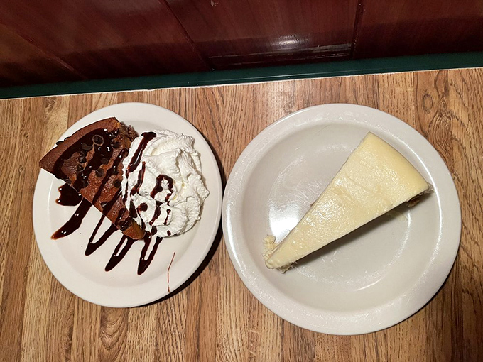 Sweet potato pie meets chocolate in a dessert duet. It's like your grandma's recipe got a makeover from a French pastry chef!