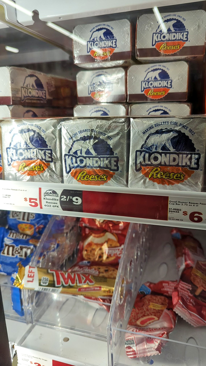 Klondike bars: where ice cream meets chocolate in frozen matrimony. At 2 for $9, it's cheaper than therapy and just as effective.