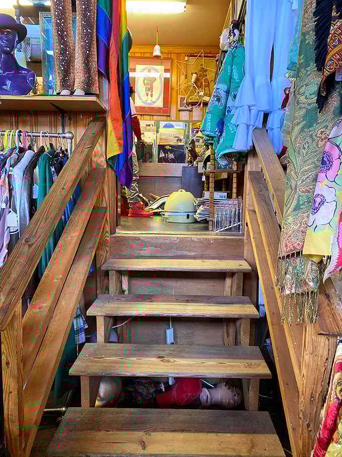 Fashion through the ages or a costume party waiting to happen? Either way, these vintage threads are ready for their second act.