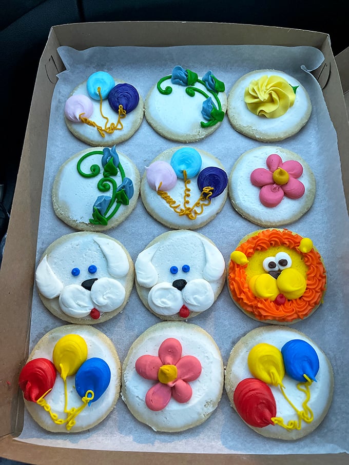 Cookie monsters, rejoice! These decorated delights are like edible Picassos, turning your coffee break into a whimsical art exhibition.