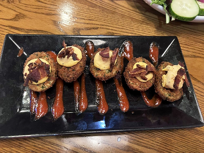 These aren't your grandmother's deviled eggs&mdash;unless your grandmother was secretly a culinary genius with a thing for bacon.