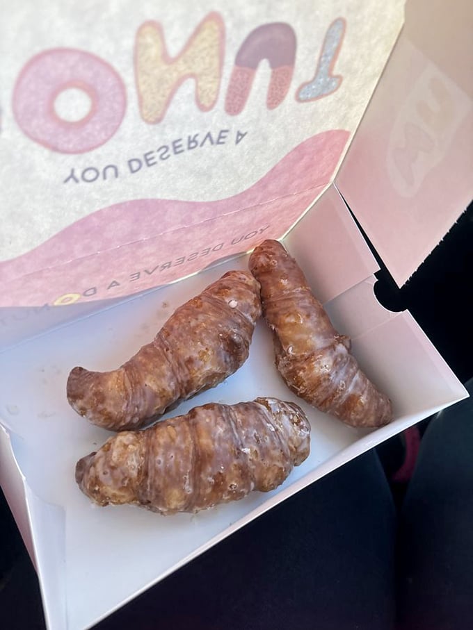 Buttery bliss alert! These glazed croissants are so flaky, they make phyllo dough look like it's not even trying.