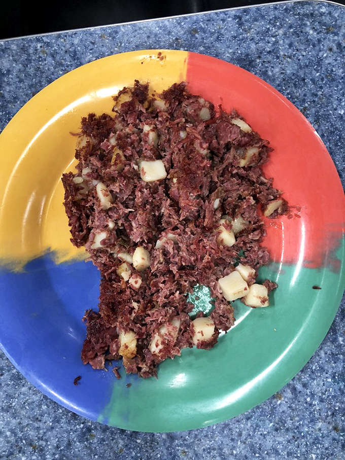 Homemade corned beef hash: A meaty masterpiece that'll make you want to high-five the chef.