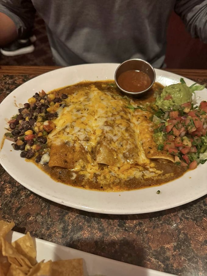 These enchiladas aren't messing around&mdash;they're serious about flavor, generous with cheese, and completely unapologetic about the food coma that follows.