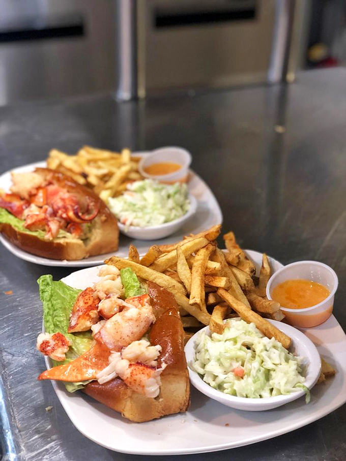 Lobster rolls so good, they'll make you want to trade your hiking boots for a lobster boat. Maine on a bun!