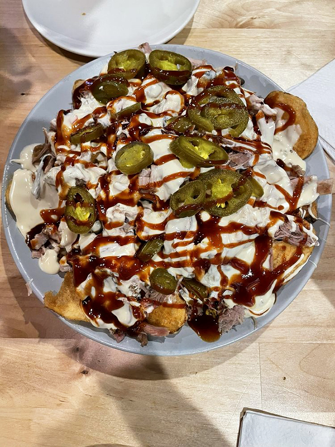 Nacho average appetizer! These loaded nachos are a Tex-Mex twist on BBQ that'll have you saying "m&aacute;s, por favor!"