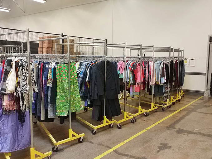 Rack after rack of sartorial adventures await. It's like a costume party where every decade got an invite!