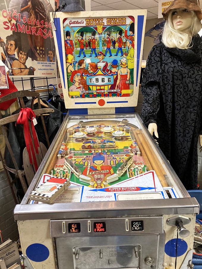 Pinball wizard's paradise! This vintage machine promises hours of flipper-flipping fun &ndash; no "Tommy" skills required.