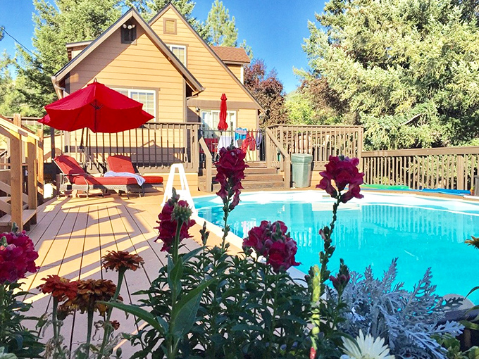 Pool party, anyone? This backyard oasis is giving "staycation" a whole new meaning. Just add margaritas and smooth jazz.