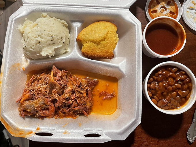 Pulled pork paradise! So tender and juicy, it's like a hug for your taste buds from a Southern grandma.