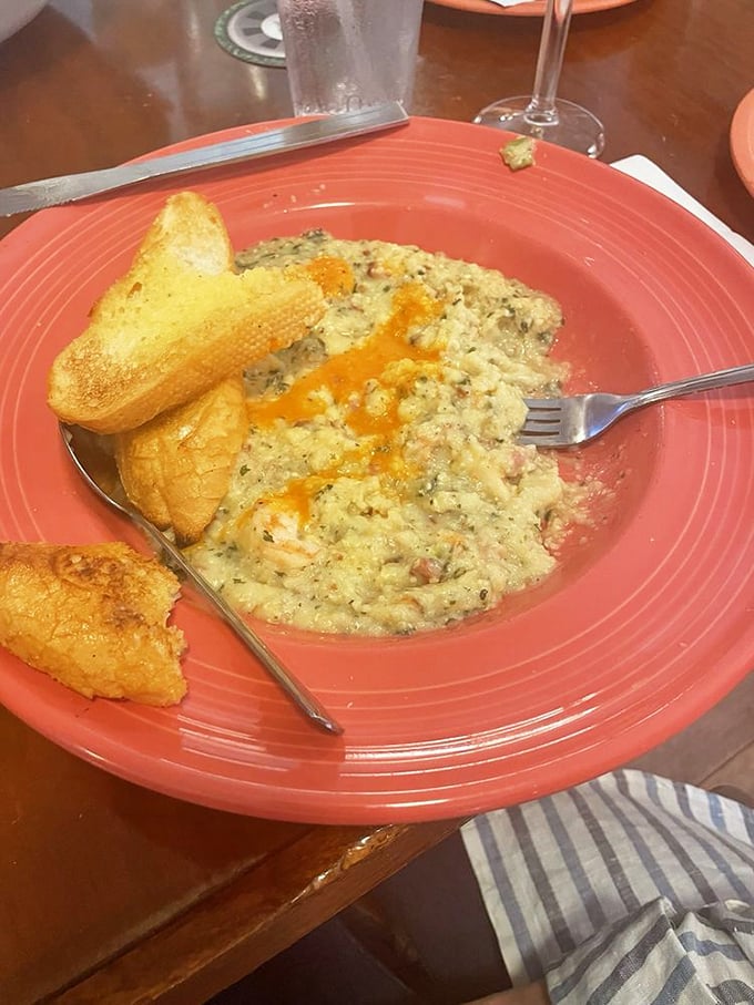 Shrimp and grits: where the South meets the sea. This creamy, dreamy dish is like a warm hug for your taste buds.