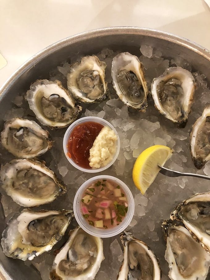 Oysters on ice &ndash; it's like nature's version of "Frozen," but way more delicious and perfect for adults.