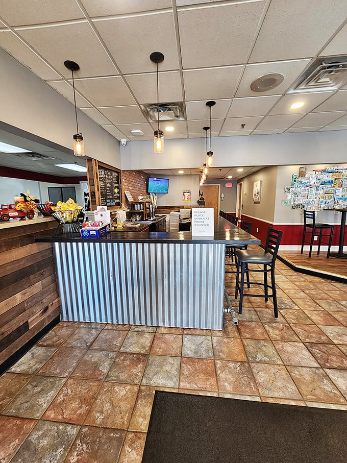 Where BBQ dreams come to life! This bar area is like mission control for your taste buds, ready to launch you into flavor orbit.