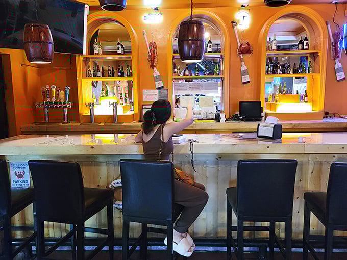 At this bar, you're never far from your next maritime adventure. Just don't expect the barstools to rock like you're on a ship.