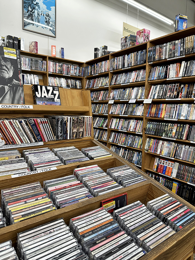 From jazz to country, this music section hits all the right notes. It's like a concert, minus the overpriced t-shirts.