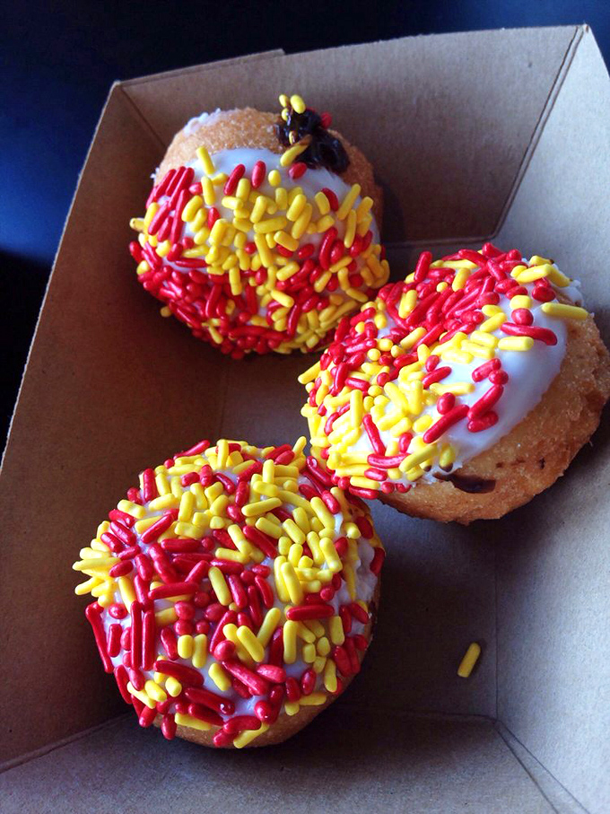 Touchdown for your taste buds! These Chiefs-inspired mini donuts are the perfect way to show team spirit, one bite at a time.