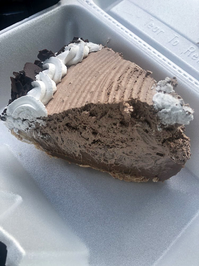This chocolate cream pie doesn't need a sales pitch&mdash;it speaks the universal language of "you know you want me" all on its own.