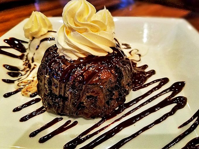 Chocolate lava cake: where dessert meets geology! Watch out for eruptions of pure bliss with every heavenly bite.
