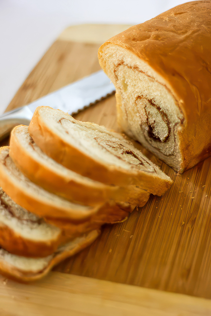 Cinnamon swirl bread that's so pretty, it's almost too good to eat. Almost. Pass the butter, please!