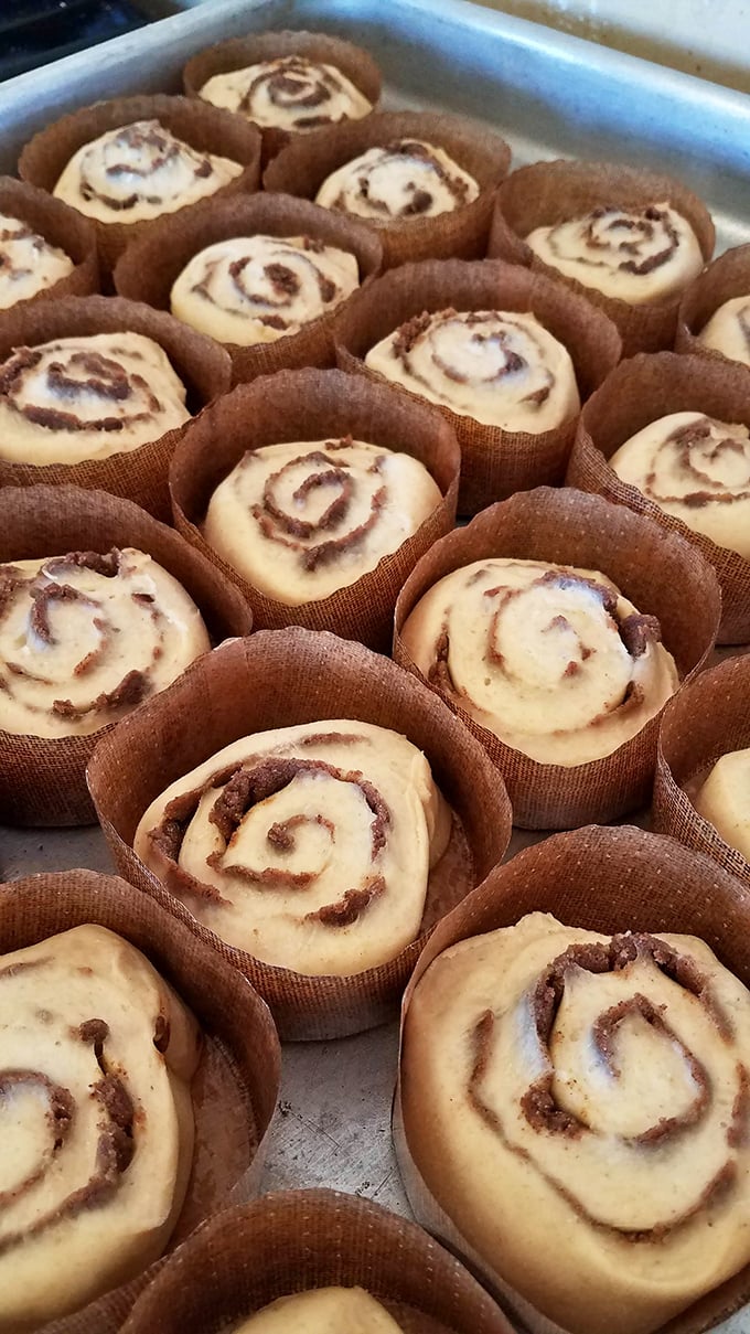 Cinnamon roll inception! These swirls of dough are destined for greatness &ndash; and your belly.