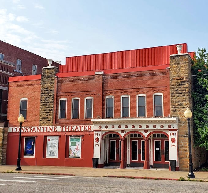 Lights, camera, nostalgia! The Constantine Theatre is ready for its close-up, and you're the star of this small-town show.