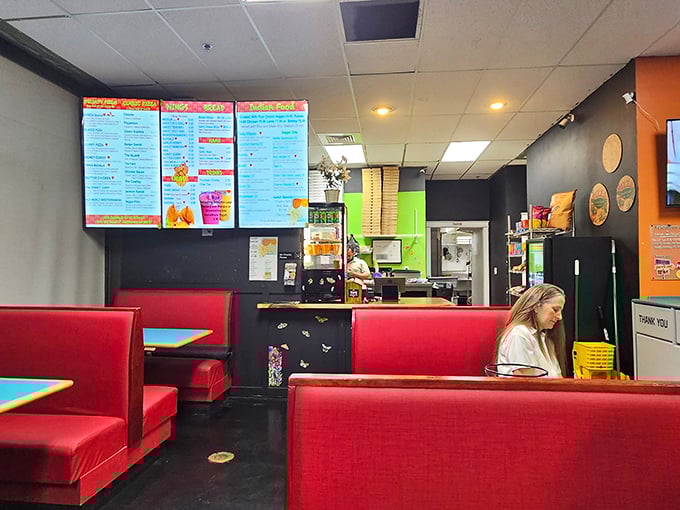 Where pizza dreams come true! This counter is like mission control for your taste bud voyage to flavor town.