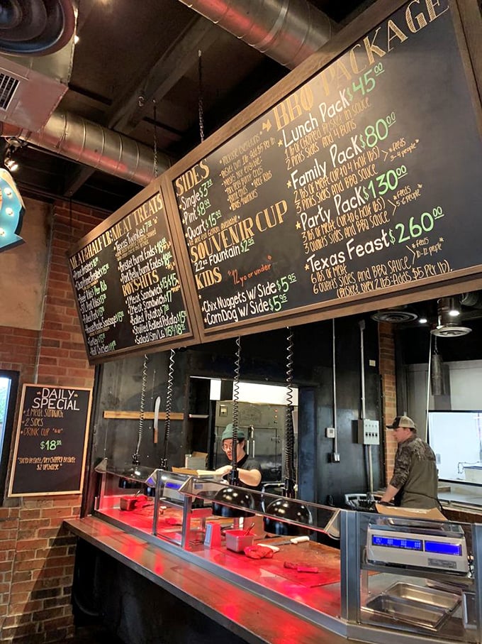 A chalkboard menu that reads like poetry. Each line promises a different adventure for your taste buds.