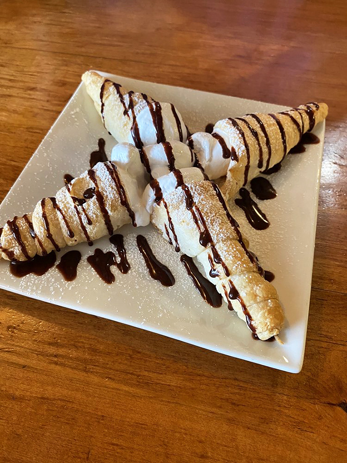 Dessert that's almost too pretty to eat. Almost. These cream puffs are like edible modern art for your sweet tooth.