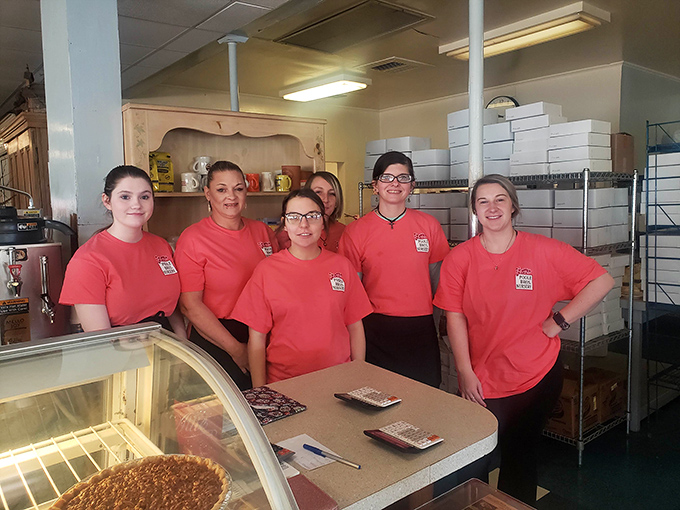 The dream team! These smiling faces are the secret ingredient that makes Lea's pies taste even sweeter.