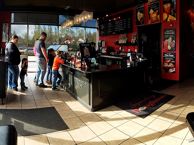 Happiness is contagious at Legendary Doughnuts. These customers are living proof that sugar rushes are the best kind of epidemic.