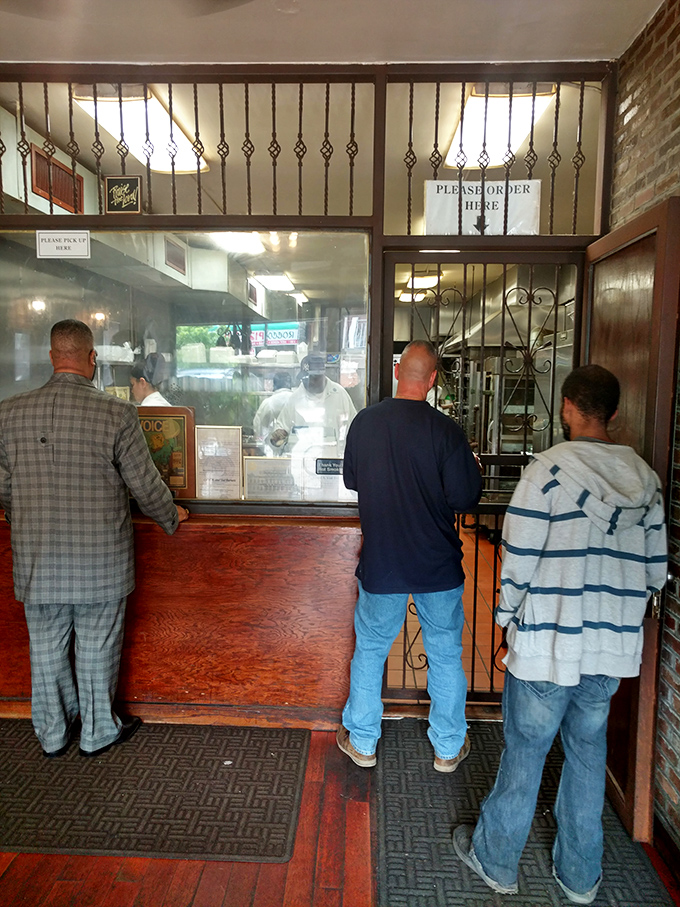 The line forms here for good reason! These patrons know that patience is a virtue when it comes to scoring some of Brooklyn's best barbecue.