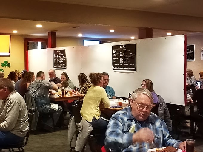 The United Nations of rib enthusiasts! Here, people from all walks of life come together in the pursuit of saucy happiness.