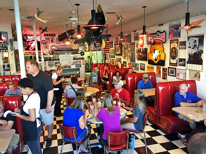 Happy campers alert! These diners aren't just eating&mdash;they're taking a tasty trip down memory lane with every bite.