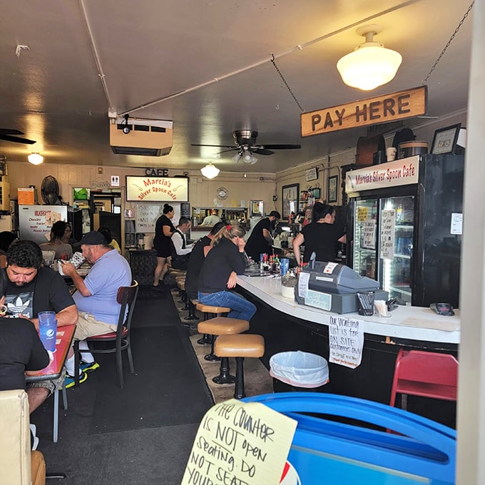 The breakfast bar: where early birds catch the worm and late risers catch up on local gossip.