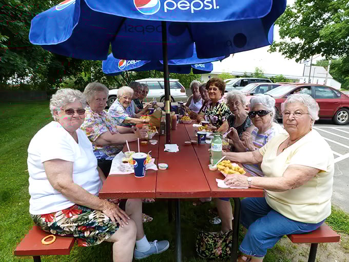 Ladies who lunch, Belanger's style! These seasoned regulars know where to find the best bites and juiciest gossip in town.