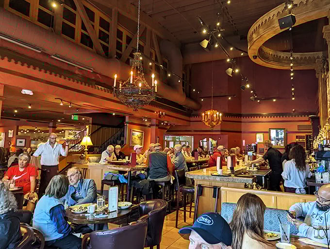 Happy diners at Orso prove that good food brings people together. It's like a United Nations of satisfied appetites in here!