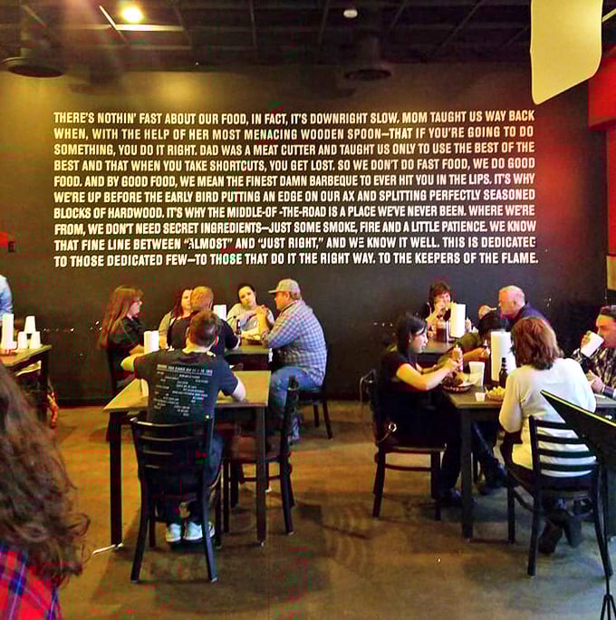 R&R BBQ: Where strangers become friends over shared love of smoked meats. It's like a support group, but with better food.