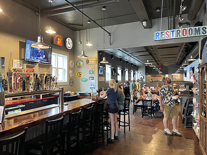 Where strangers become friends over shared love of BBQ! This bustling scene captures the heart of Bob's Bitchin' BBQ experience.