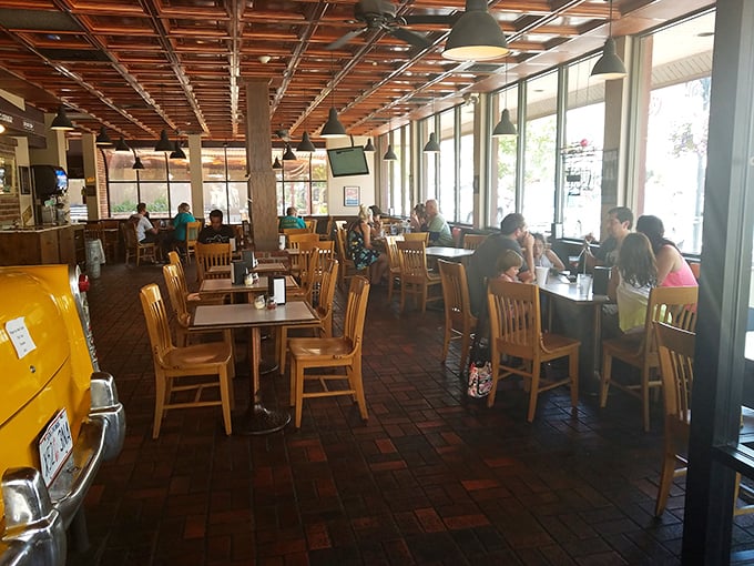 Happy diners, unite! At AJ's, strangers become friends over the universal language of great pizza and good times.