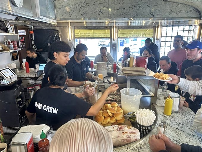 Burger buddies unite! Nothing brings people together quite like the shared experience of devouring delicious sliders in a cozy diner.