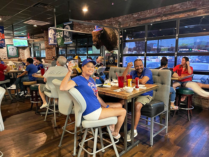 Where strangers become friends over shared plates and sports debates. The real MVPs are the folks at these tables.