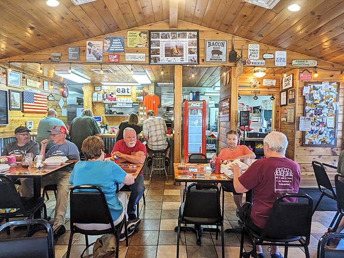 Where locals gather to solve the world's problems over coffee and eggs &ndash; June's dining room is democracy in action, fueled by bacon.