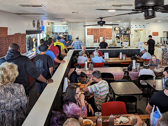 Lines form for a reason. These patrons aren't just waiting for food; they're queuing for a transformative experience worth every minute.