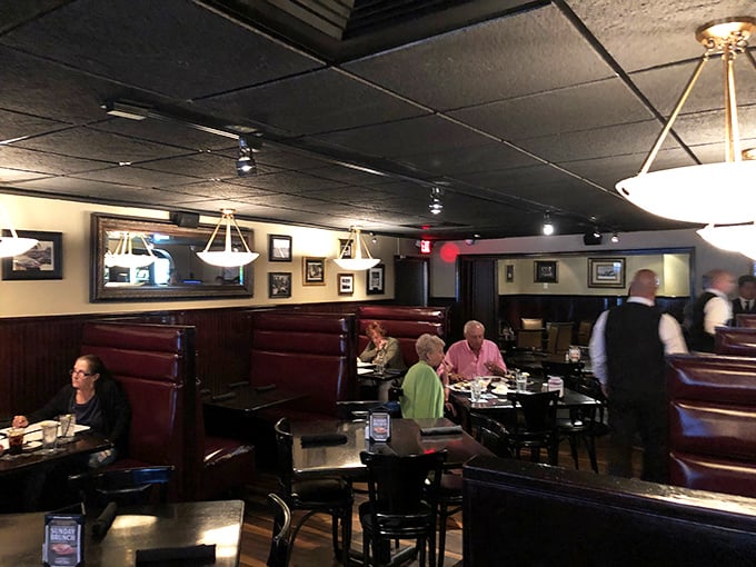 Where memories are made between bites of prime beef. The red leather booths have witnessed more celebrations than a justice of the peace.