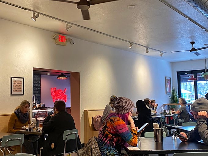 Happiness is contagious at Francis Burger Joint, where strangers become friends over the shared love of a good burger. Can you feel the joy?