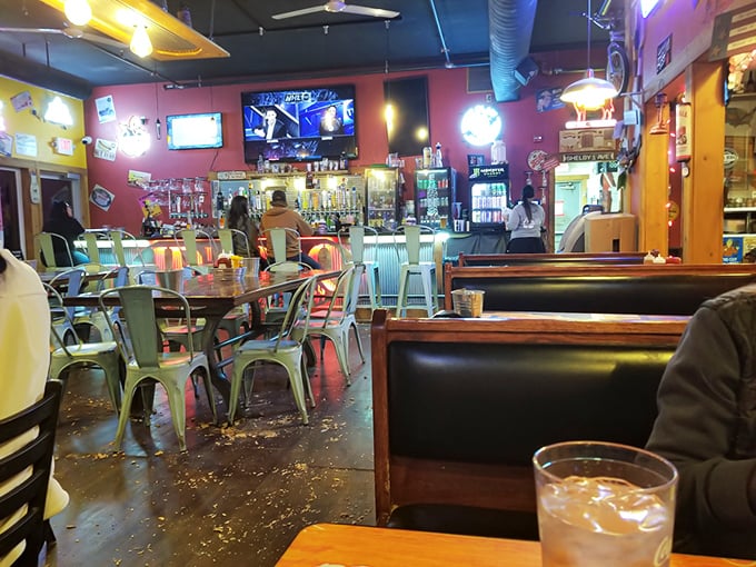 Where smoke meets style! JD's dining area is the perfect blend of rustic charm and modern comfort. It's like your cool aunt's living room, but with better food.