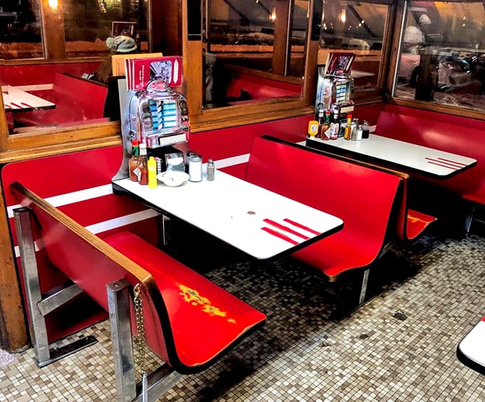 Retro chic meets modern appetite! Mickey's dining area is a cozy time capsule where every booth tells a story and every meal feels like a special occasion.