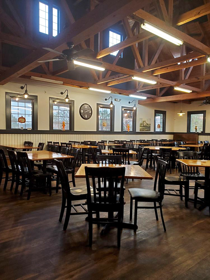 Simple tables, comfortable chairs, and zero pretension &ndash; just a room designed for the serious business of Southern food appreciation.